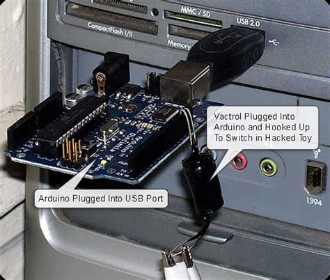 Roth Mobot Arduino Hacked Toy Internet Alert Circuit