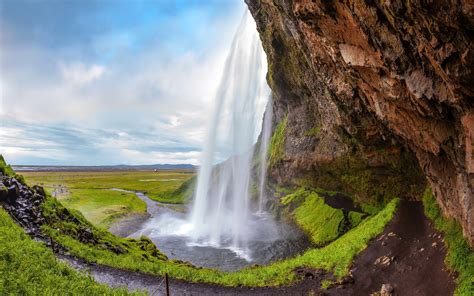 Fondos De Pantalla Islandia Seljalandsfoss Hermosa Cascada Paisaje
