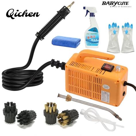 Пароочиститель Qichen STQX, желтый, 2600 Вт, Распылитель для воды ...