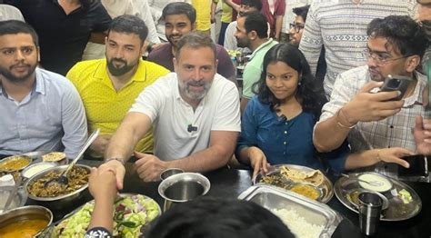 Rahul Gandhi Visits Delhi University Pg Mens Hostel Interacts With