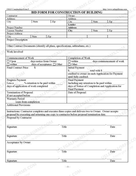 Bid Proposal Contract With Sample In Minnesota Us Legal Forms
