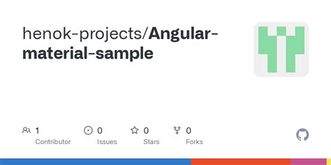Github Henok Projects Angular Material Sample