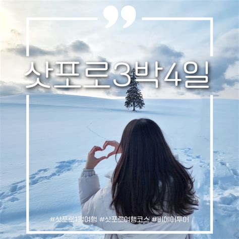 겨울 삿포로 여행 1월 항공권 3박 4일 일정 코스 경비 네이버 블로그