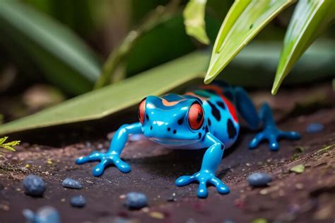 Premium Ai Image Colorful Poison Dart Frog Very Dangerous Wildlife