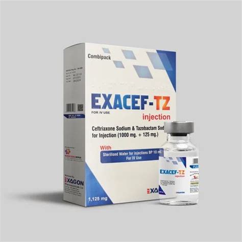 Cefaxone Exacef Tz Ceftriaxone Sodium Injection 250 Mg At ₹ 1000 Vial