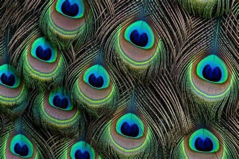 Free Photo Peacock Pattern Fur Texture