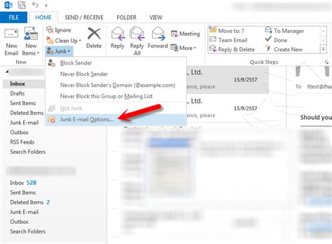 Technology Land Co Ltd Junk Folder Outlook