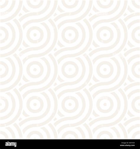 Vector Seamless Geometric Pattern Composed With Circles And Lines Modern Stylish Rounded