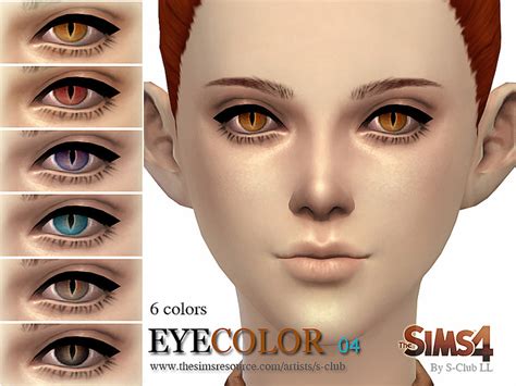 S Club Ll Thesims4 Eyecolors Nondefault Replacement 04 The Sims 4 Catalog