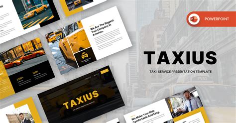 Taxius Taxi Service Powerpoint Template Templatemonster