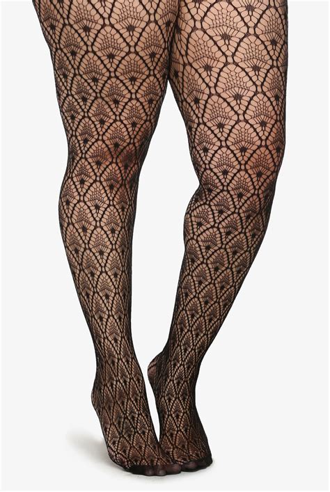 Control Top Patterned Tights