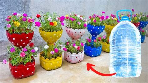 Recycle Plastic Bottles Into Two Tiered Flower Pots Diy Joy