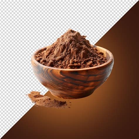 Premium Psd Cocoa Powder Isolated On White Background