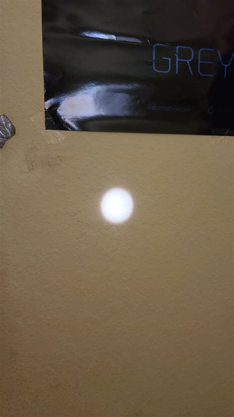 A Tiny Gap In My Window Has Projected An Image Of The Sun Onto My Wall