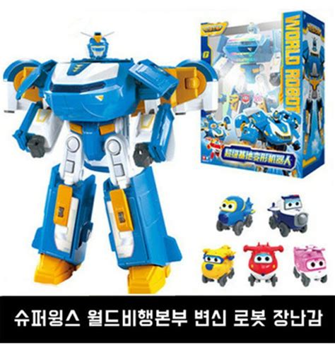슈퍼윙스 월드비행본부 변신 로봇 장난감 세트 티몬