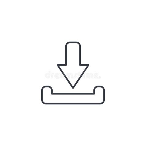 Loading Shipment Thin Line Icon Linear Vector Symbol Stock Vector