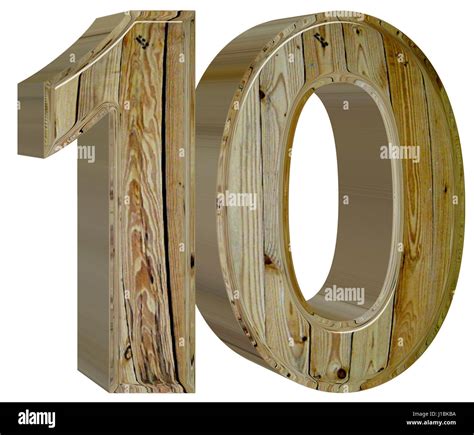 10 chiffre 10 isolé sur fond blanc 3D render Photo Stock Alamy