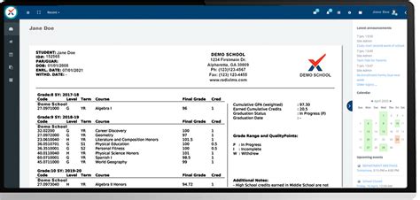 Grade Reporting Transcripts And Report Cards Radixlms