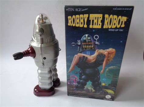 Osaka Tin Toy Robby The Robot With Box Wind Up Toy Paradise
