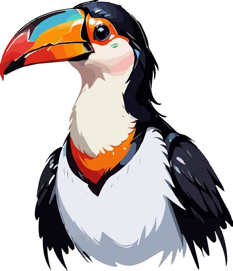 Toucan Head Mascot Illustration Ai Generative 34430525 Png