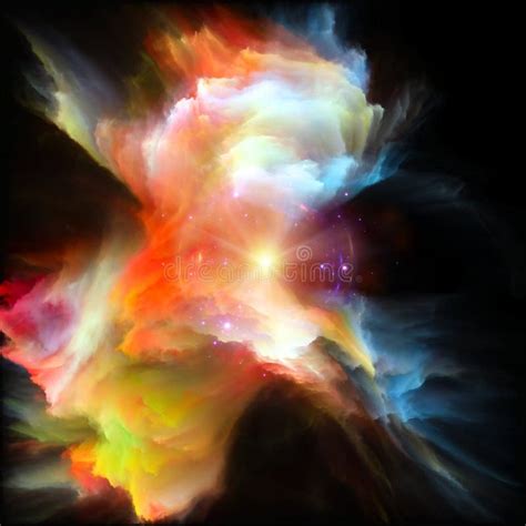 Explosi N Colorida Virtual Del Chapoteo De La Pintura Foto De Archivo