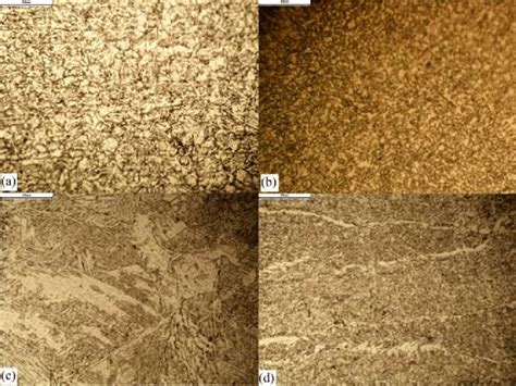 The Microstructure Of The Welding Joints A The Base Metal B The