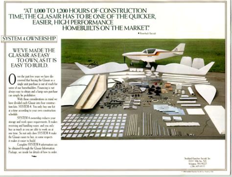 Glasair Specifications And Performance Glasair Aircraft Owners