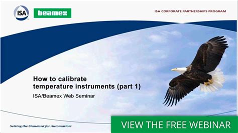 How To Calibrate Temperature Instruments Part 1 Isa And Beamex Joint