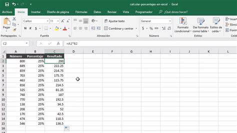 Obtener Porcentaje En Excel