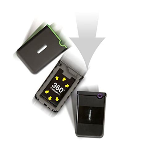 Transcend TS1TSJ25M3S StoreJet M3S Anti-Shock 1TB externe Festplatte ...