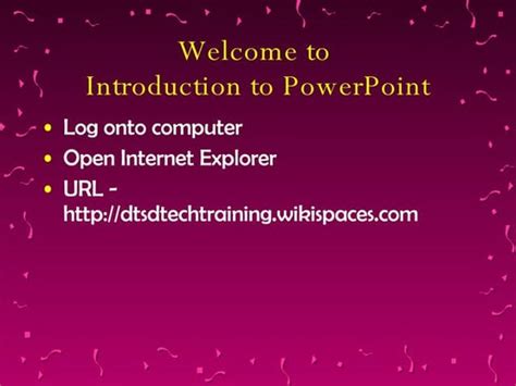 Introduction To Powerpoint Pptx