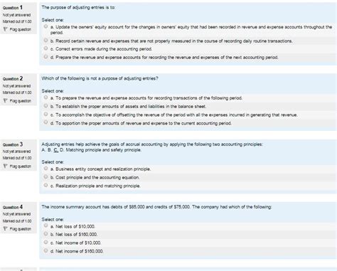 Solved The Purpose Of Adjusting Entries Is To Select One