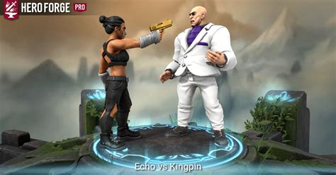 Echo Vs Kingpin Made With Hero Forge