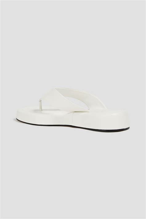 Paula Torres Soho Leather Flip Flops The Outnet