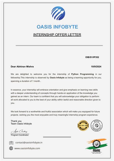 abhinav mishra on linkedin oasisinfobyte internship