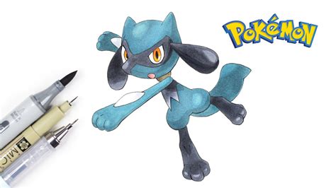 How To Draw Riolu Pokémon Riolu リオル 如何畫利歐路 精靈寶可夢 寵物小精靈 畫畫