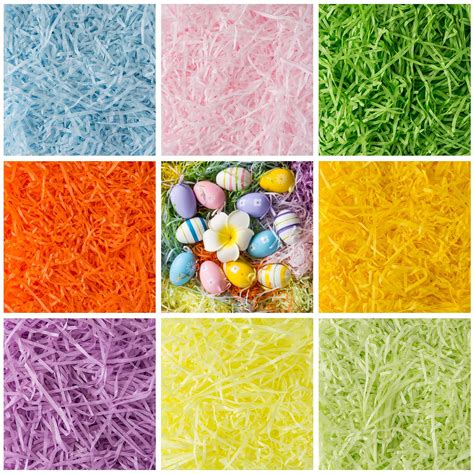 450g158oz 8 Colors Easter Grass Shred Paper Grass