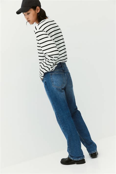 Slim High Jeans Denim Blue Ladies Handm Gb