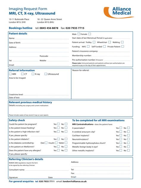 Ultrasound Request Form Fill Online Printable Fillable Radiology