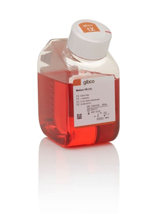 Gibco Medium 199 Hepes 500mlcell Culture Media Supplements And
