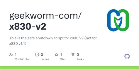 Github Geekworm Comx830 V2 This Is The Safe Shutdown Script For X830 V2 Not Fot X830 V11