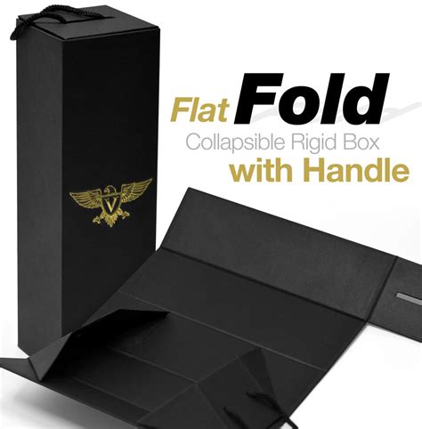 Flat Fold Rigid Box Rigid Foldable Boxes Collapsible Rigid Boxes Bell Printers