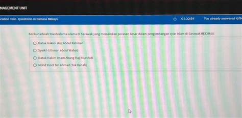 NAGEMENT UNIT Cation Test Questions In Bahasa StudyX