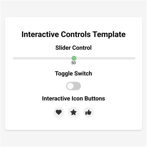 Interactive Controls Template