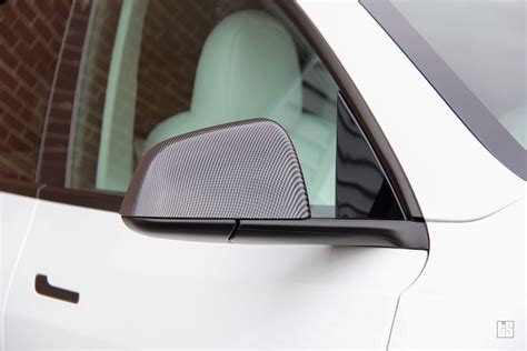 Model Y Side Mirror Covers Carbon Fiber Tesloid Usa