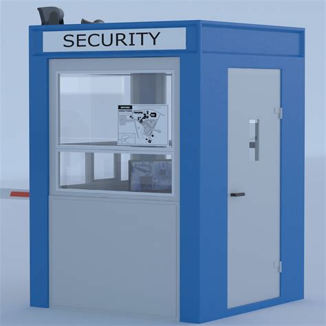 Security Post 3d Model 59 Max Obj Fbx 3ds Free3d