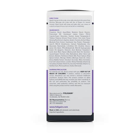 Foligain Triple Action Complete Formula For Thinning Hair For Women