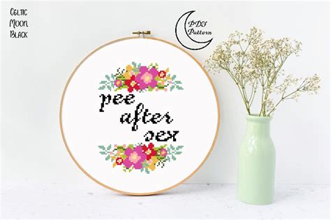 Pee After Sex Cross Stitch Pattern Pdf Download Nsfw Cross Stitch