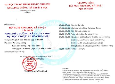 Hội Nghị Khoa Học Kỹ Thuật Ngành Điều Dưỡng Kỹ Thuật Y Học Lần Thứ 36