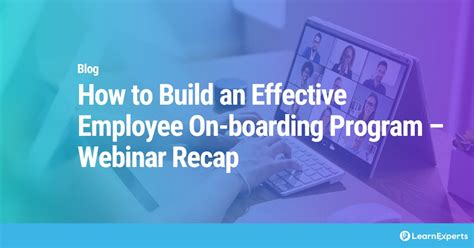 How To Build An Effective Employee Onboarding Program Webinar